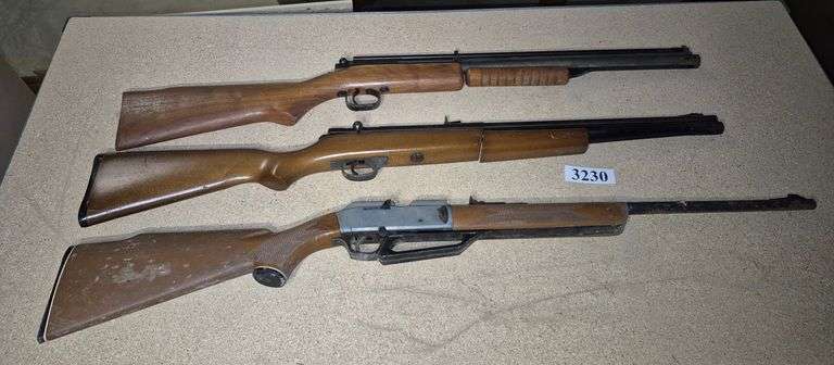 Three BB guns - Mark Van Hook, Auctioneer