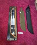 Gerber dual blade Gator machete with sheath in packaging, two machete ...