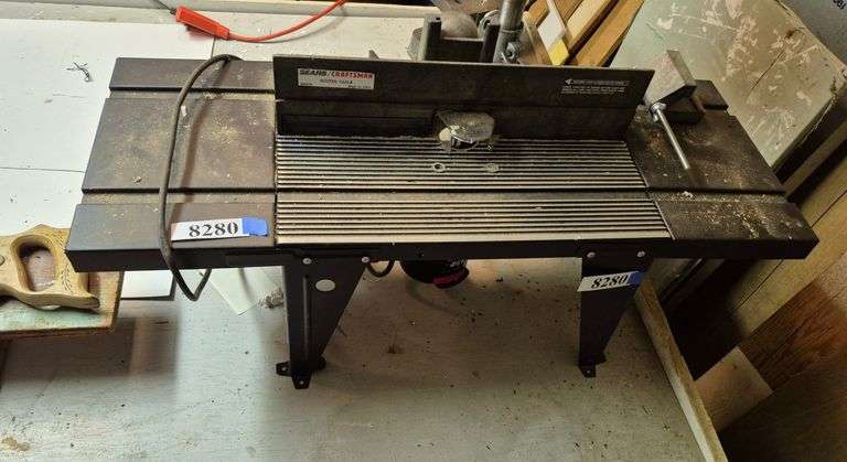 Craftsman router table with Craftsman router - Mark Van Hook, Auctioneer