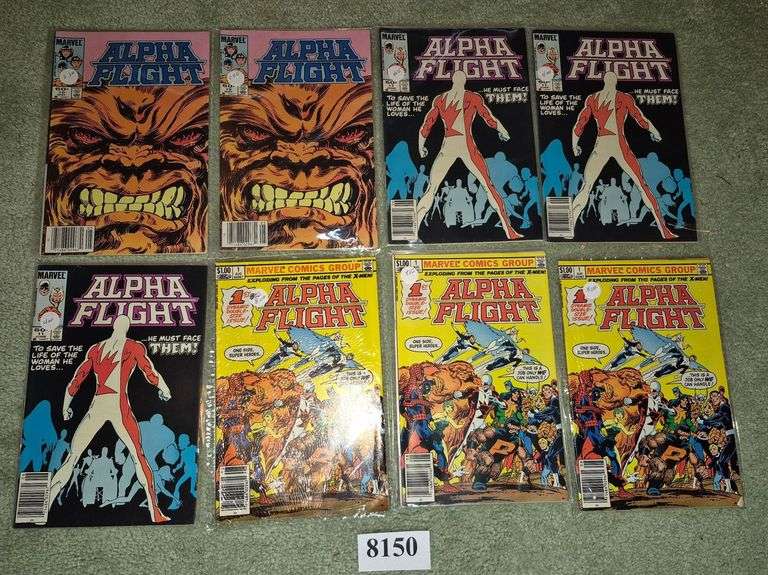 Eight comic books - Mark Van Hook, Auctioneer