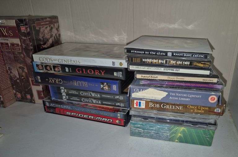 Dvds, books on tape, cds, VHS tapes, cassettes, film strips, Etc - Mark ...