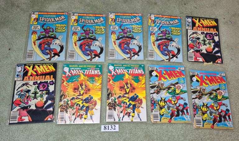 Ten comic books - Mark Van Hook, Auctioneer