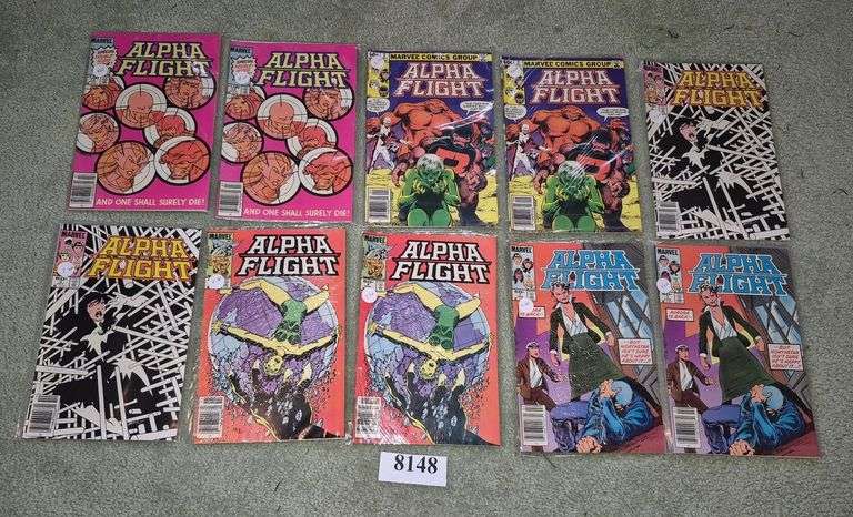 Ten comic books - Mark Van Hook, Auctioneer