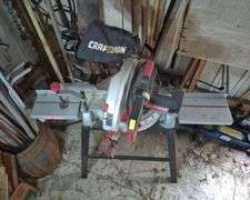 Craftsman miter saw with stand, - Mark Van Hook, Auctioneer