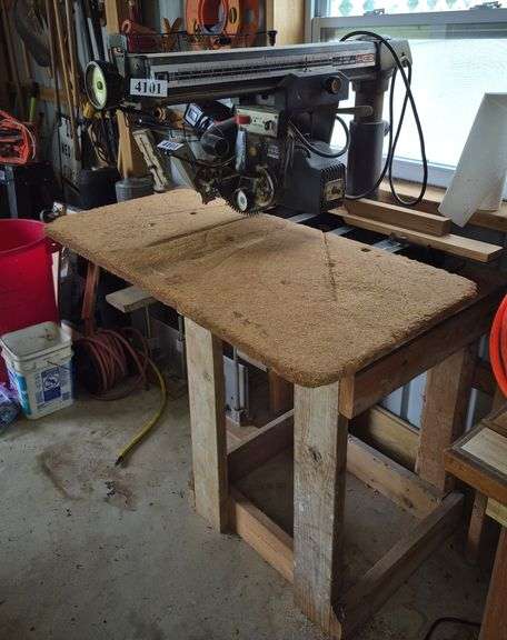 Craftsman radial 100 10-in radial arm saw on homemade stand - Mark Van ...