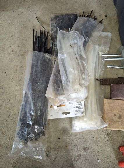 Grinding wheel, angle grinder blades, C clamps, zip ties, switches and ...