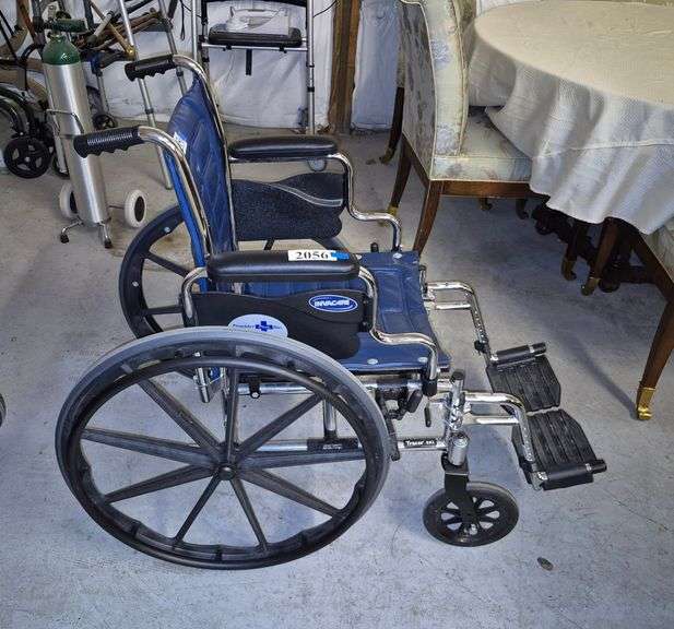 Invacare Tracer EX2 folding wheelchair with removable foot rests - Mark ...
