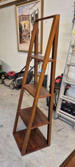 Sloped book / display Shelf - Mark Van Hook, Auctioneer