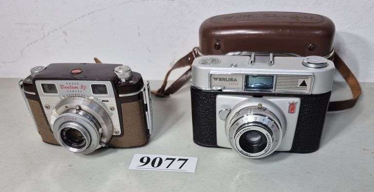 Kodak Bantam RF rangefinder camera, Werlisa color camera with case ...