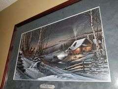 Terry Redlin print "Evening With Friends" - Mark Van Hook, Auctioneer