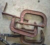 Grinding wheel, angle grinder blades, C clamps, zip ties, switches and ...