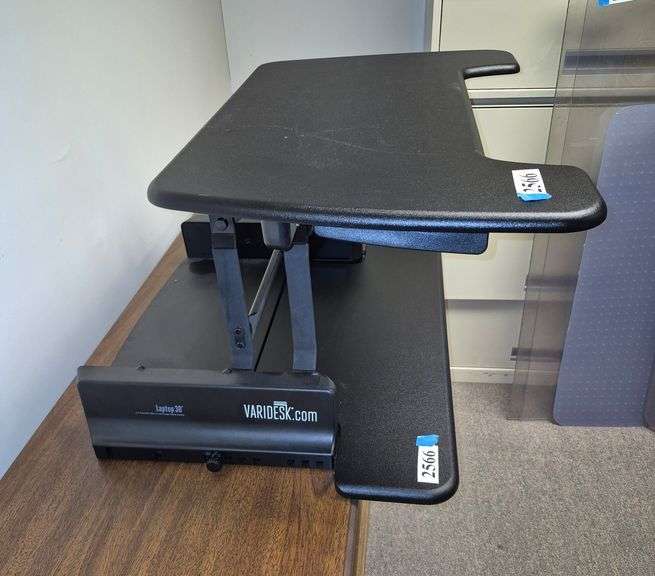 Varidesk desktop laptop standing desk - Mark Van Hook, Auctioneer