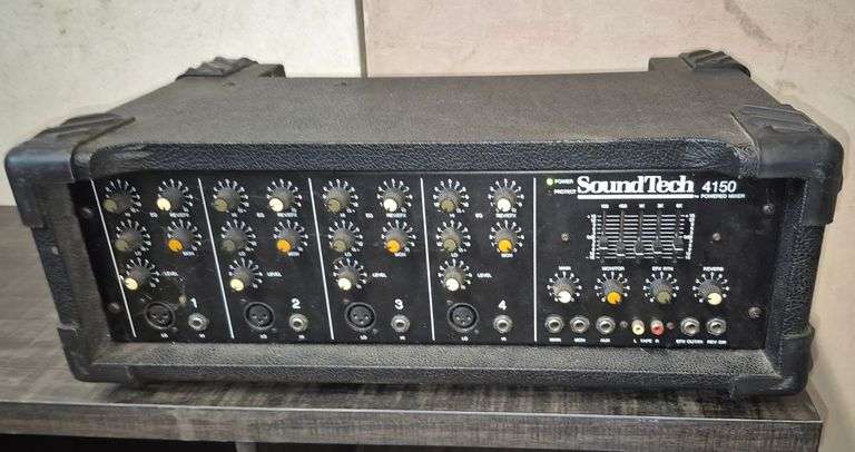 SoundTech 4150 powered 4 channel mixer - Mark Van Hook, Auctioneer
