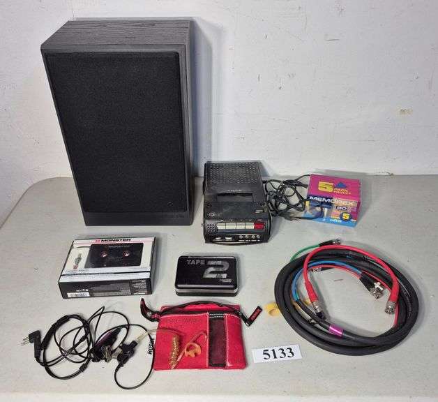 Vintage Sony cassette player, cassette tapes, cassette head cleaner ...