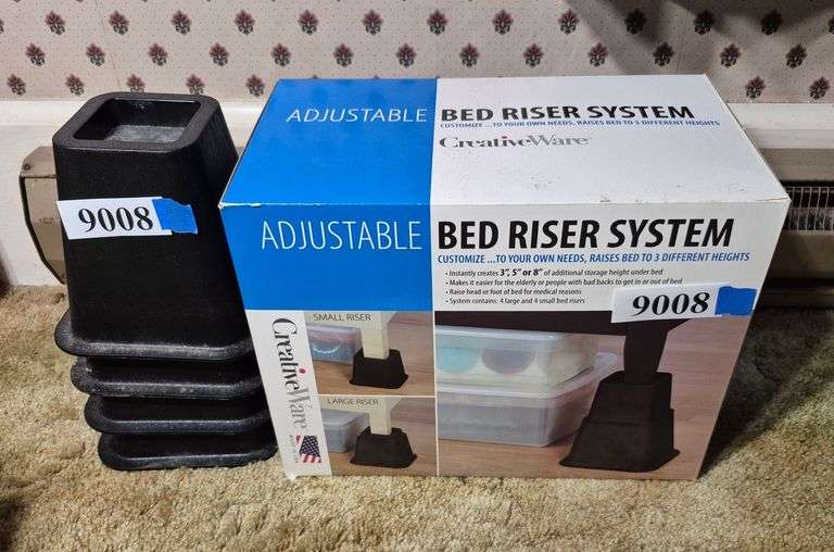 Adjustable bed Riser system in box, set of four risers - Mark Van Hook ...