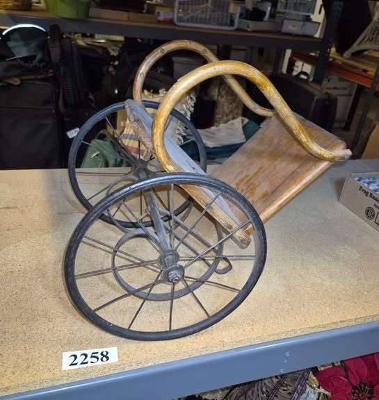 Vintage two wheel miniature sulky harness racing seat - Mark Van Hook ...