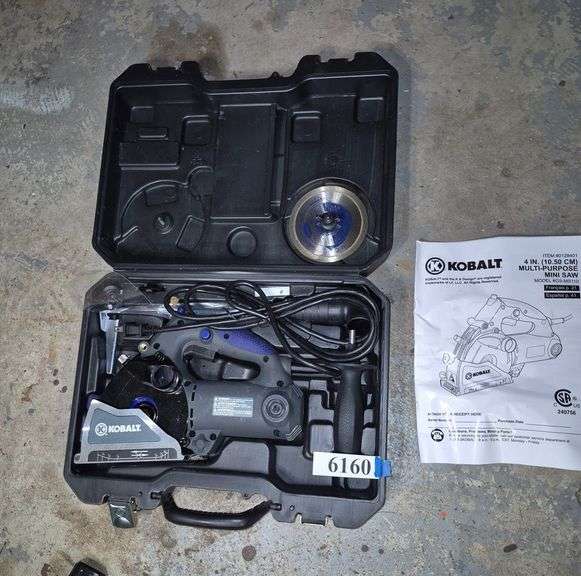 Kobalt 4-in multi-purpose mini saw with blade and manual in case - Mark ...