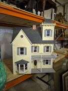 Doll house, perspective shadow box, wrapped up doll house furniture and ...