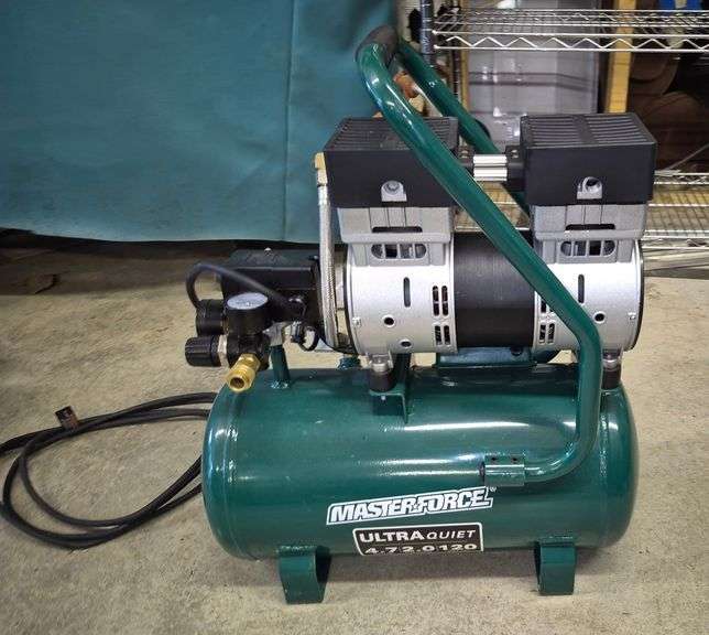 Master Force ultra quiet 4.7 gallon 120 psi air compressor - Mark Van ...