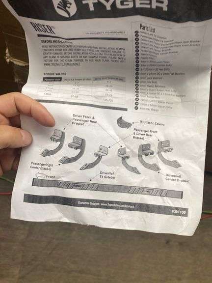 TYGER TG-RS2D40077 RISER INTALLATION (FOR VEHICLES) - North American ...