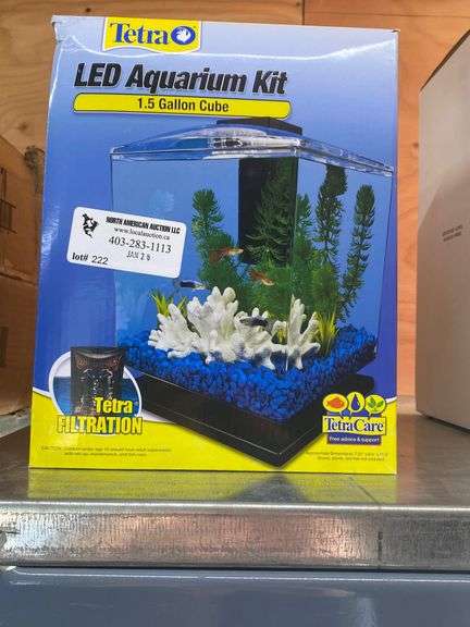 TETRA LED AQUARIUM KIT 1.5 GALLON CUBE - North American Auction LLC
