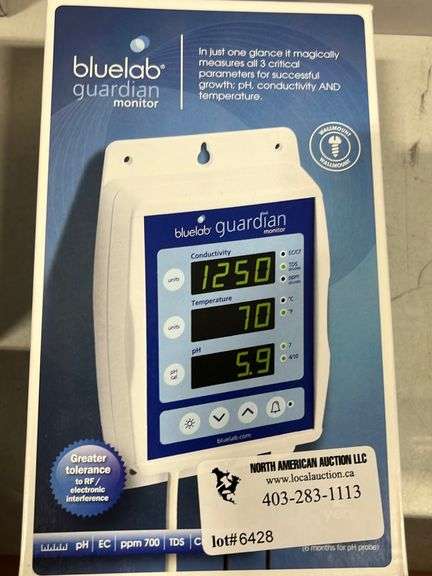 BLUELAB GUARDIAN MONITOR MEASURES PH, EC, PPM 700, CF, AND TEMP - North ...