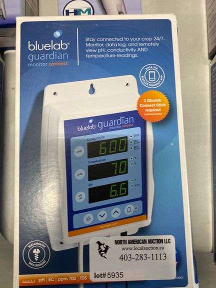 BLUELAB GUARDIAN MONITOR CONNECT MEASURES PH, EC, PPM 700, TDS, CF, F ...