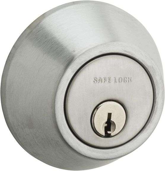 Weiser Safelock Matte Black Round Deadbolt Lock, ANSI/BHMA Grade 3 ...
