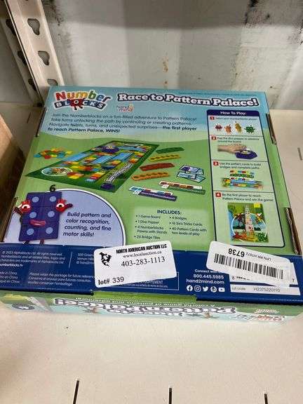 hand2mind Numberblocks Race to Pattern Palace! Board Game, Pattern and Color Recognition Game ...