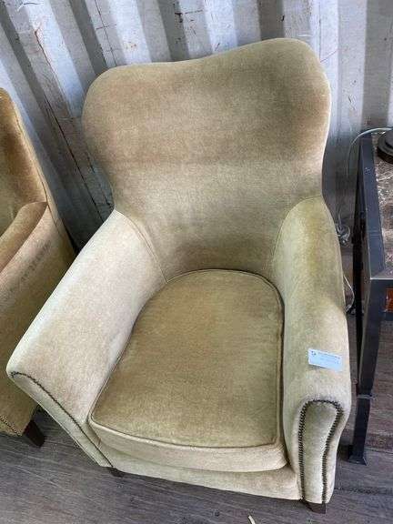 MUSTARD YELLOW READING CHAIR - North American Auction LLC