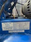 QUINCY 5 HP 2-STAGE 60G INDSTRIAL CAST IRON COMPRESSOR *AIR CONTROL BOX ...