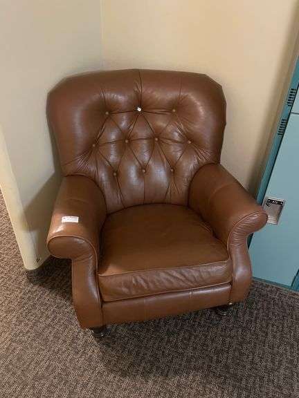 LEATHER READING CHAIR - North American Auction LLC