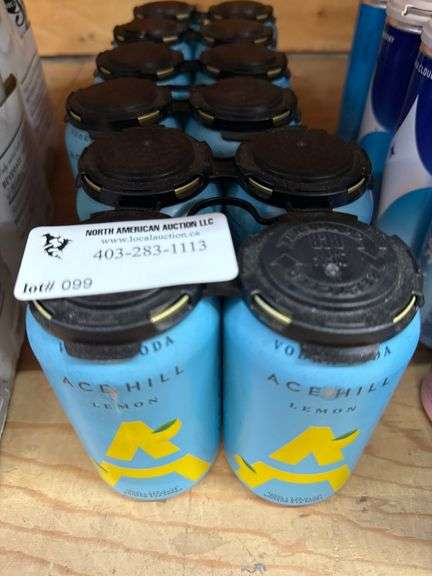 ACE HILL VODKA SODA 355ML EA. 12 CANS - North American Auction LLC