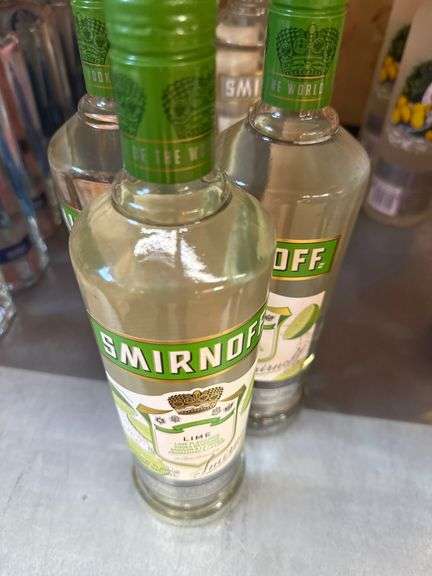 SMIRNOFF LIME VODKA 750ML EA. 3 BOTTLES - North American Auction LLC