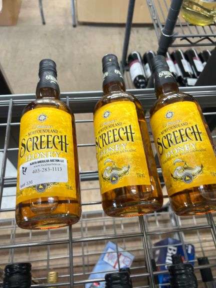 FAMOUS NEWFOUNDLAND SCREECH HONEY RUM 750ML EA. 3 BOTTLES - North ...