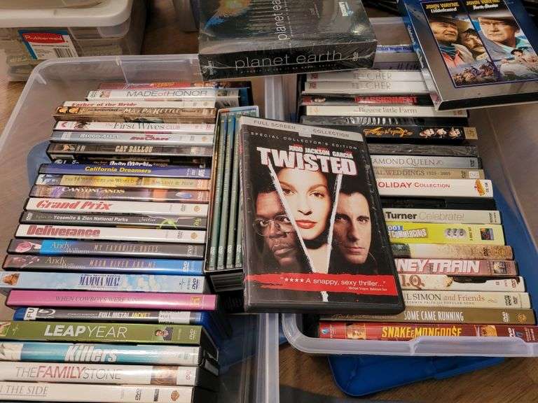 2 totes dvds. Record - Ness Bros Realtors & Auctioneers
