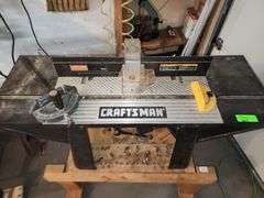 Craftsman Router Table w/ Router many bits & Stand. Garage - Ness Bros ...