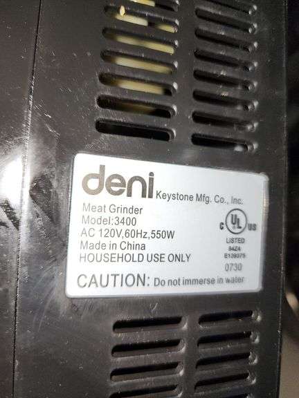 Rival 22qt Roaster Oven & Deni 3400 Meat Grinder. 1013 - Ness Bros ...