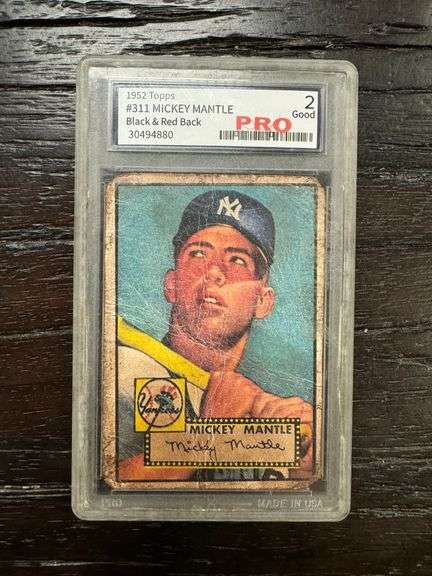 1952 TOPPS MICKEY MANTLE ROOKIE READ READ READ - NexBid