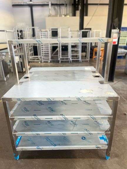 NEW Large Stainless Steel Work Station 48" X 52" X 57" - NexBid