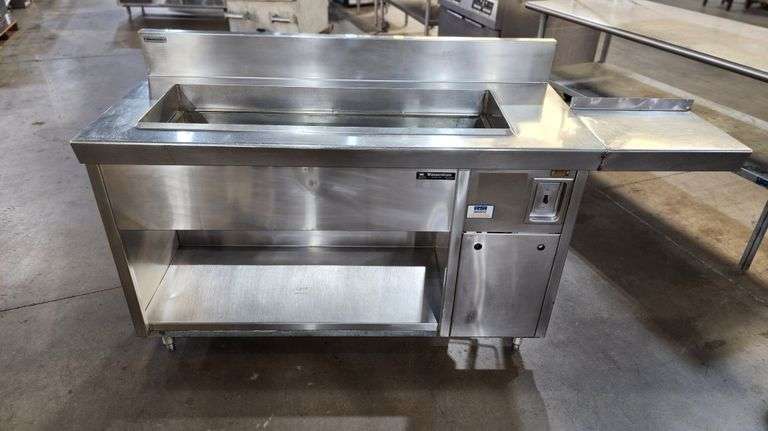 Wasserstrom Stainless Steam Table W/ Drain Board - NexBid