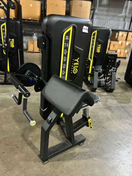 YELO Fitness Seated Biceps Curl/Triceps Extension Machine - NexBid