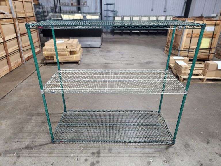 Metro Coated Wire Shelving Rack 60" x 24" x 54" - NexBid
