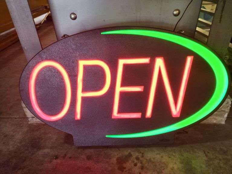 29" Animated/Flashing LED Open Lighted Sign - NexBid