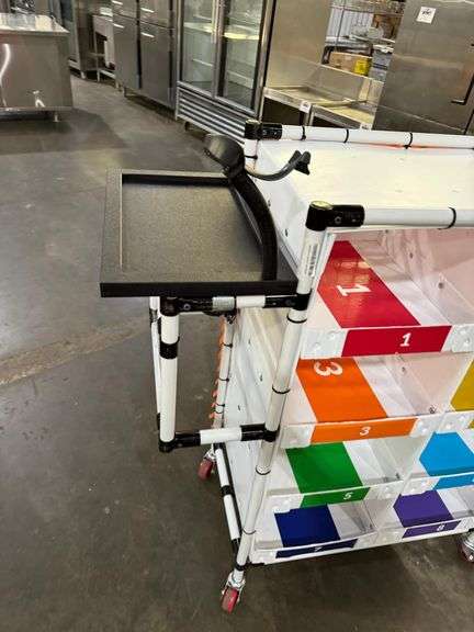 PVC Frame Inventory Order Pulling Cart - NexBid