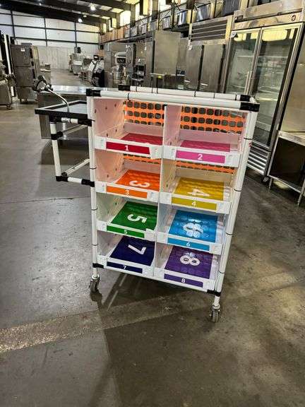 PVC Frame Inventory Order Pulling Cart - NexBid