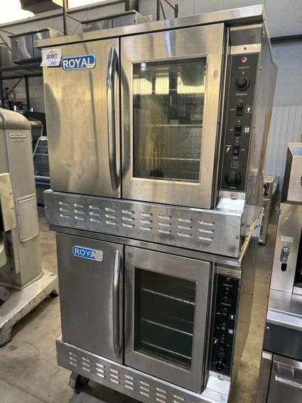 Royal Double Stack Natural Gas Convection Ovens - NexBid