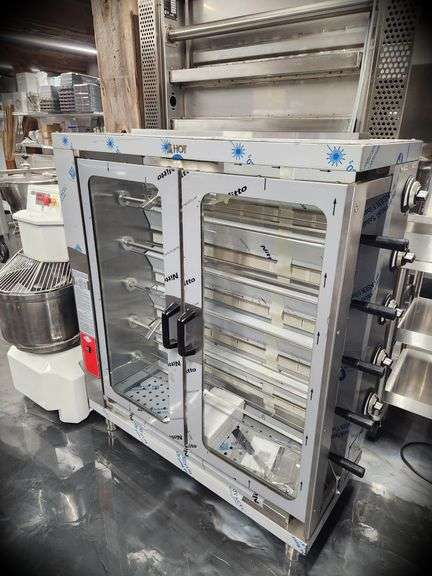 NEW Empero 5-Spit Natural Gas Rotisserie Oven | 30 Chicken Capacity ...