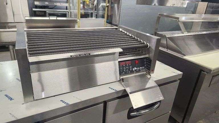 NEW In Box 50 Hot Dog Roller Grill w/Bun Storage - NexBid