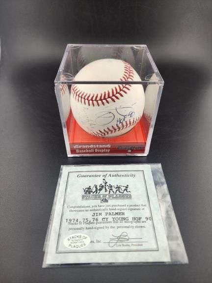 Jim Palmer Certified Autographed Baseball - NexBid